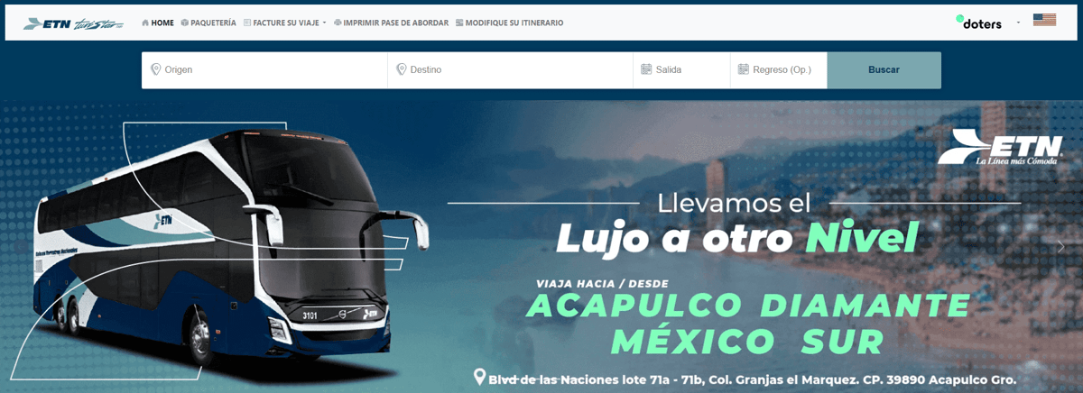 Compra Boletos de Autobus ETN Turistar de forma segura